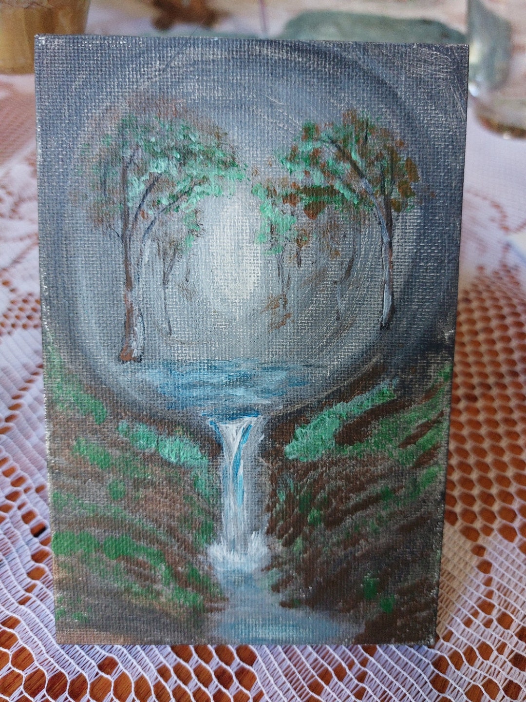 4x6 Miniature Forest Landscape Painting. Would Make a Great - Etsy