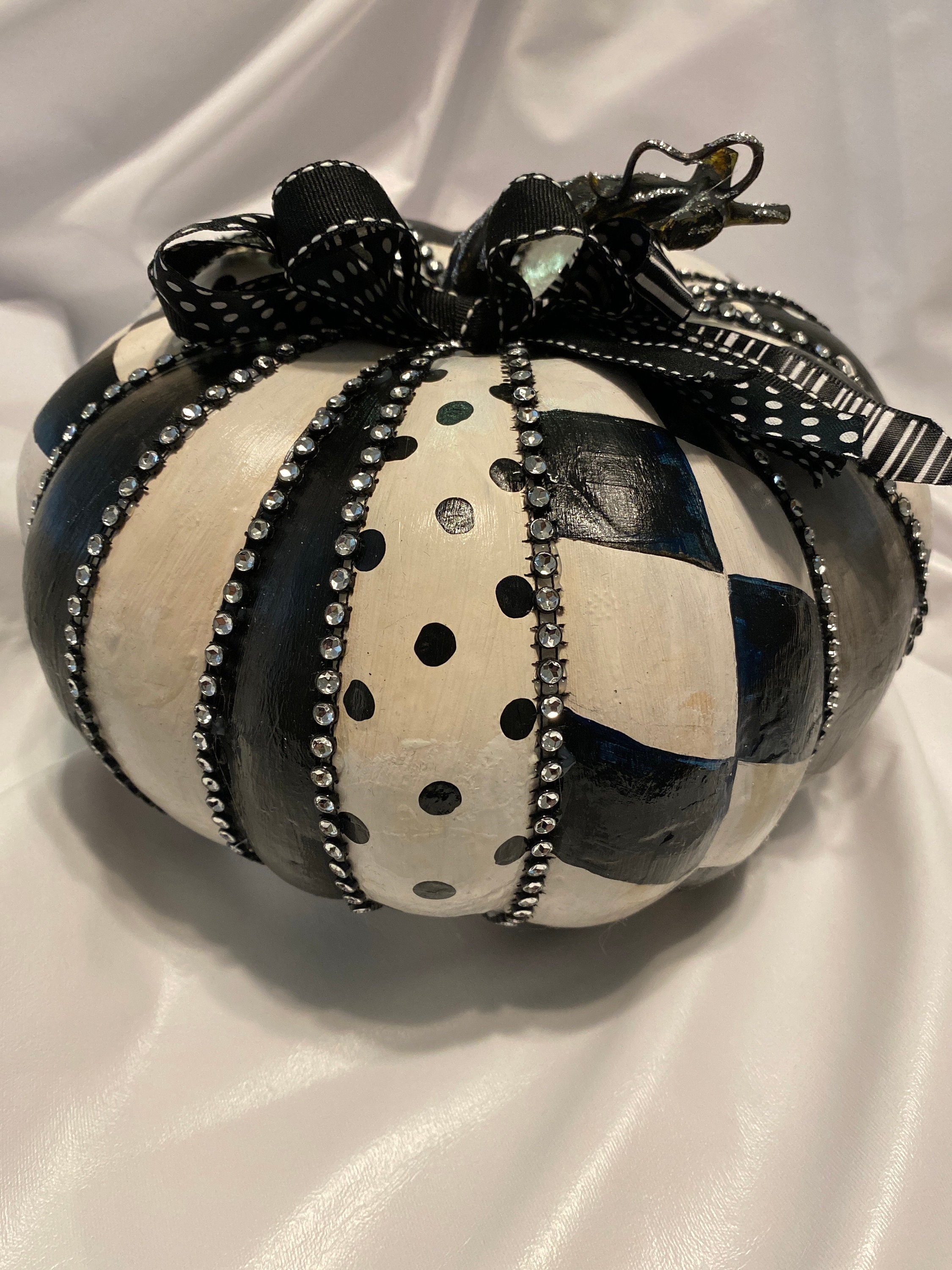 Checked and Striped MC Inspired Pumpkin - Etsy