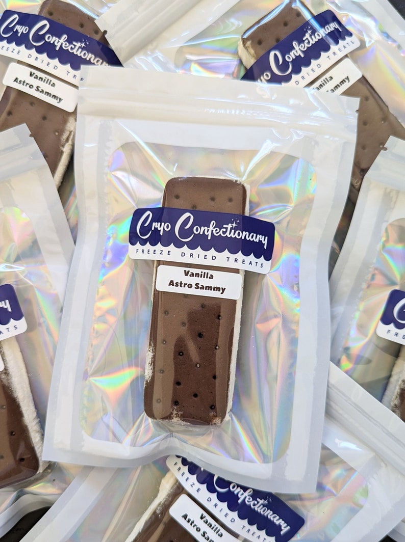 Freeze Dried Vanilla Astro Bar Freeze Dried Ice Cream Sandwich - Etsy