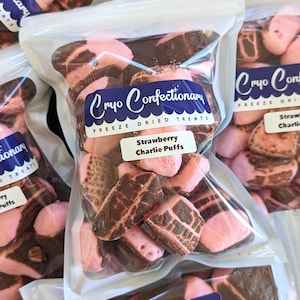Freeze Dried Strawberry Charlie Puffs Freeze Dried Retro Candy - Etsy