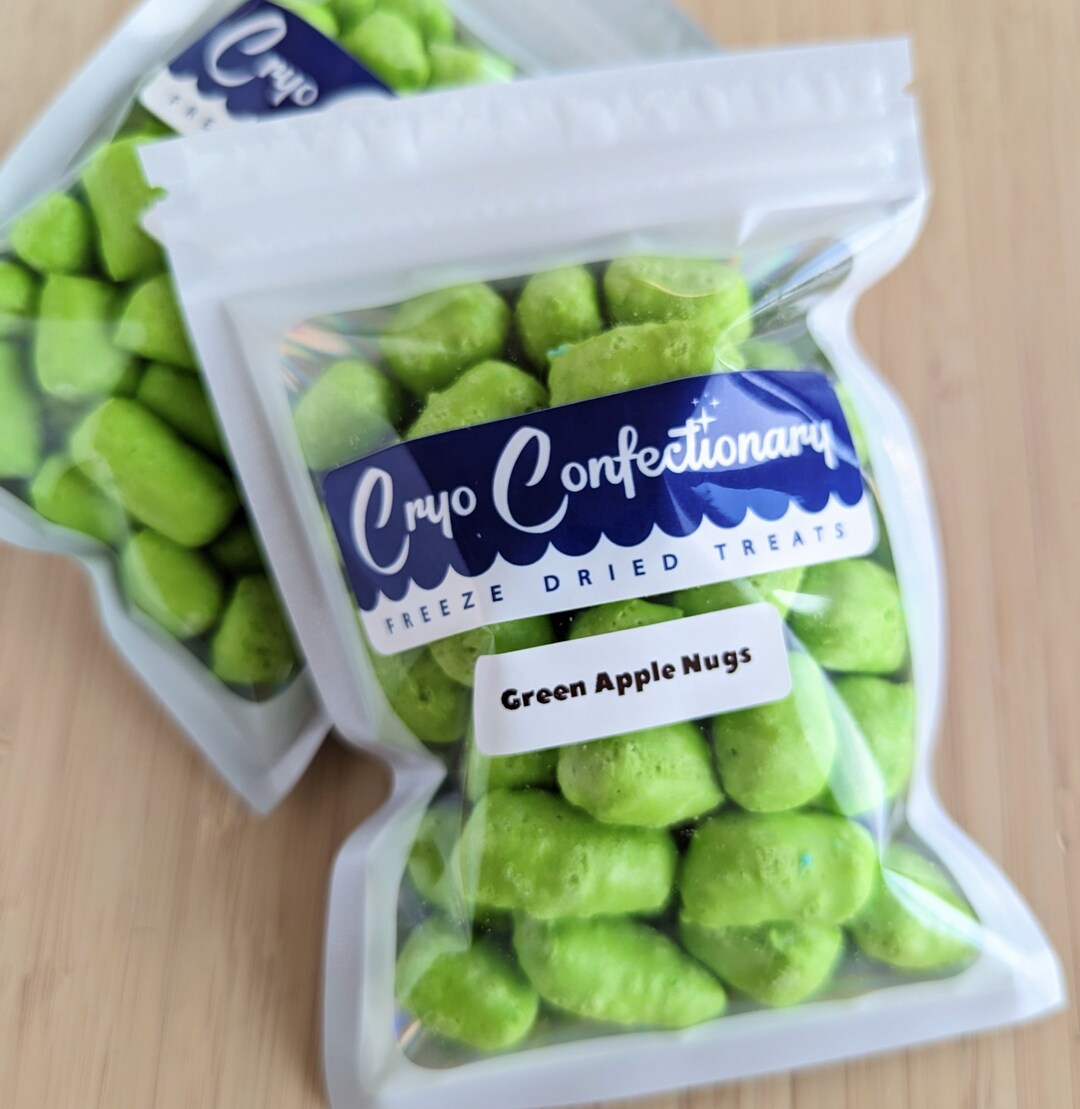 Freeze Dried Green Apple Taffy Nugs Freeze Dried Candy - Etsy