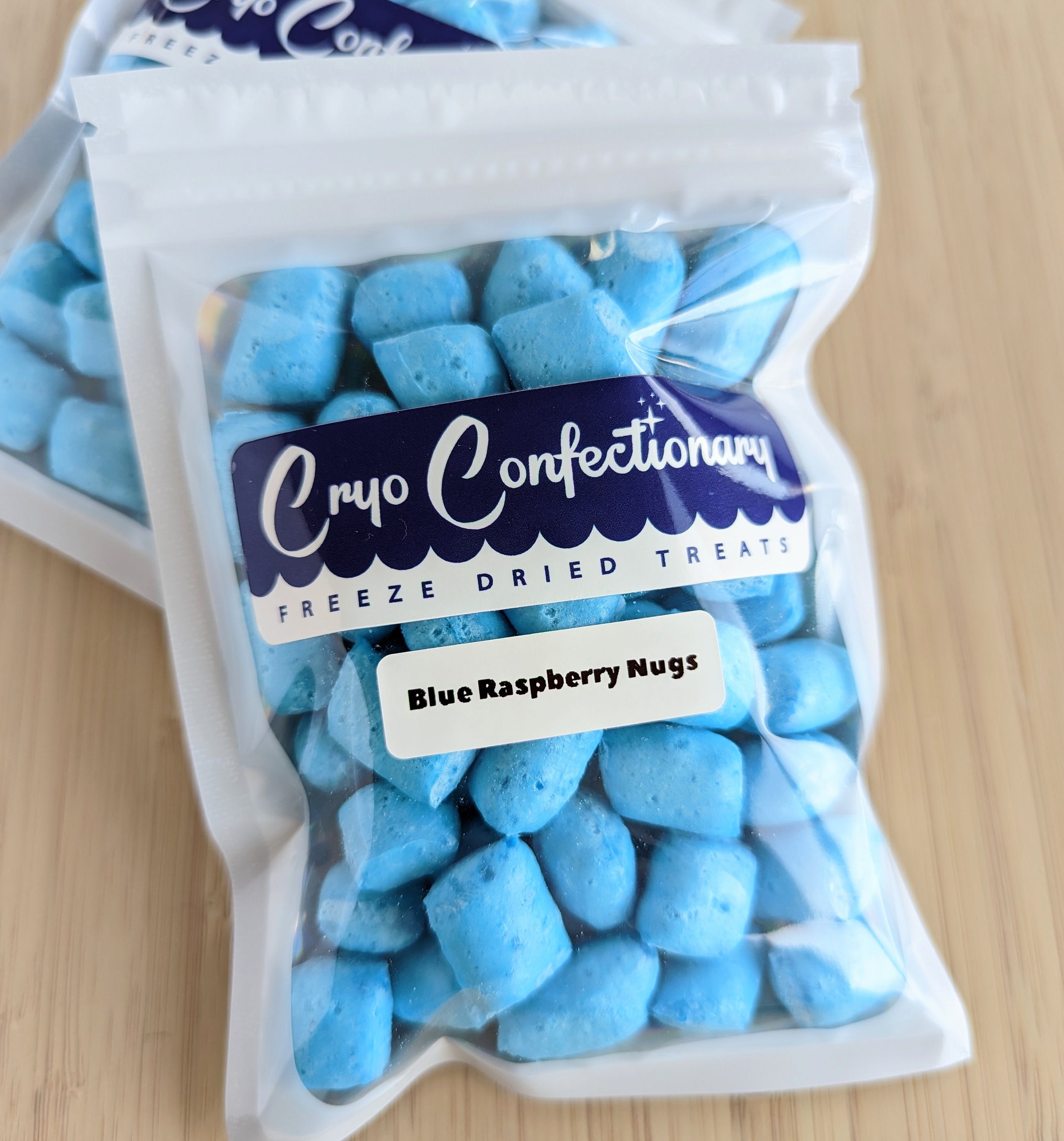 Freeze Dried Blue Raspberry Taffy Nugs Freeze Dried Candy - Etsy