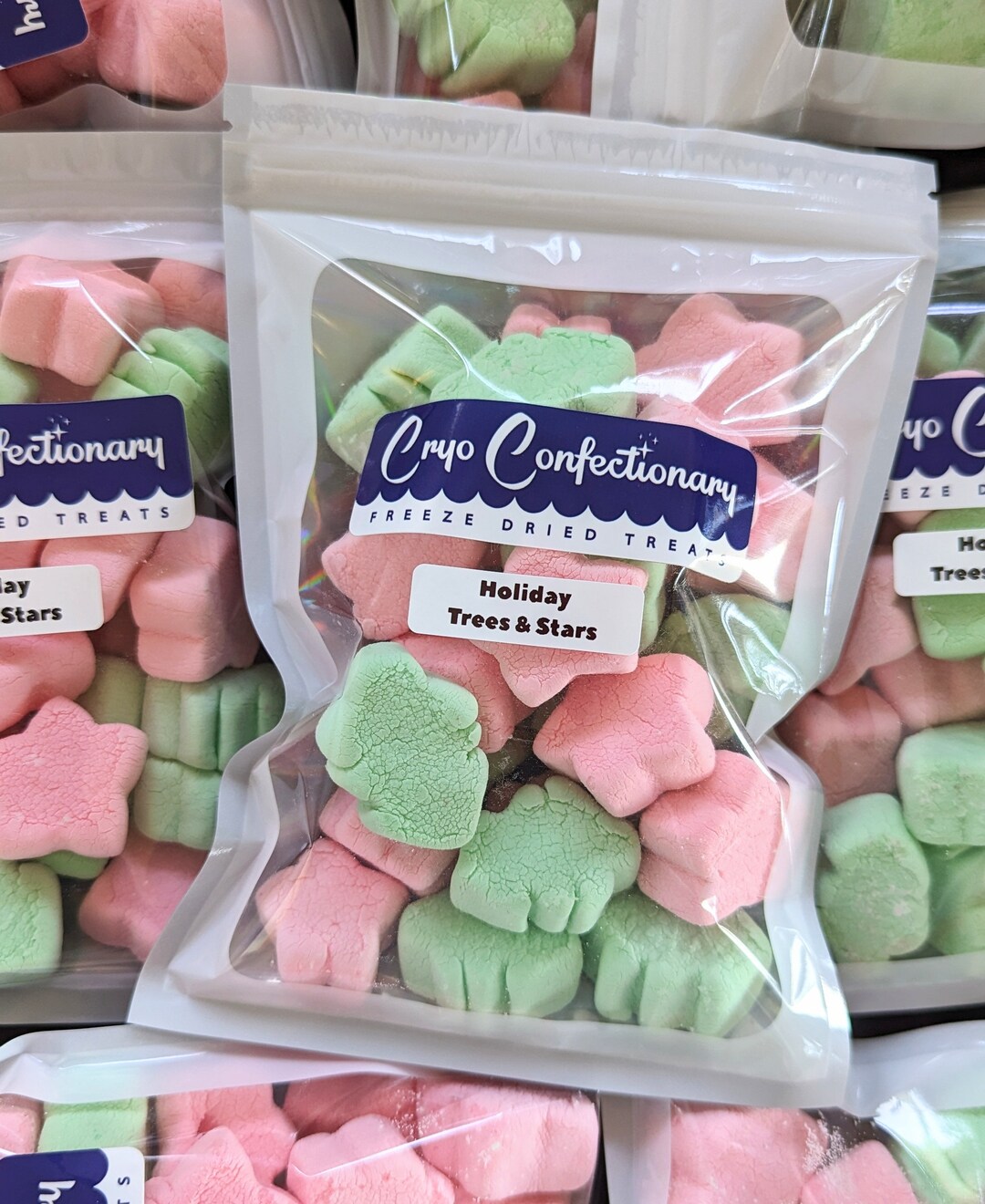 Freeze Dried Trees & Stars Marshmallows Freeze Dried Holiday ...