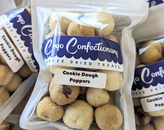 Freeze-dried Cookie Dough Poppers Freeze Dried Snacks - Etsy