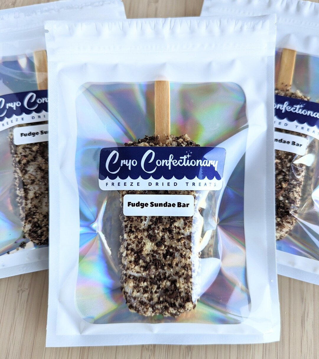 Freeze Dried Fudge Sundae Ice Cream Bar Freeze Dried Ice Cream Bar - Etsy
