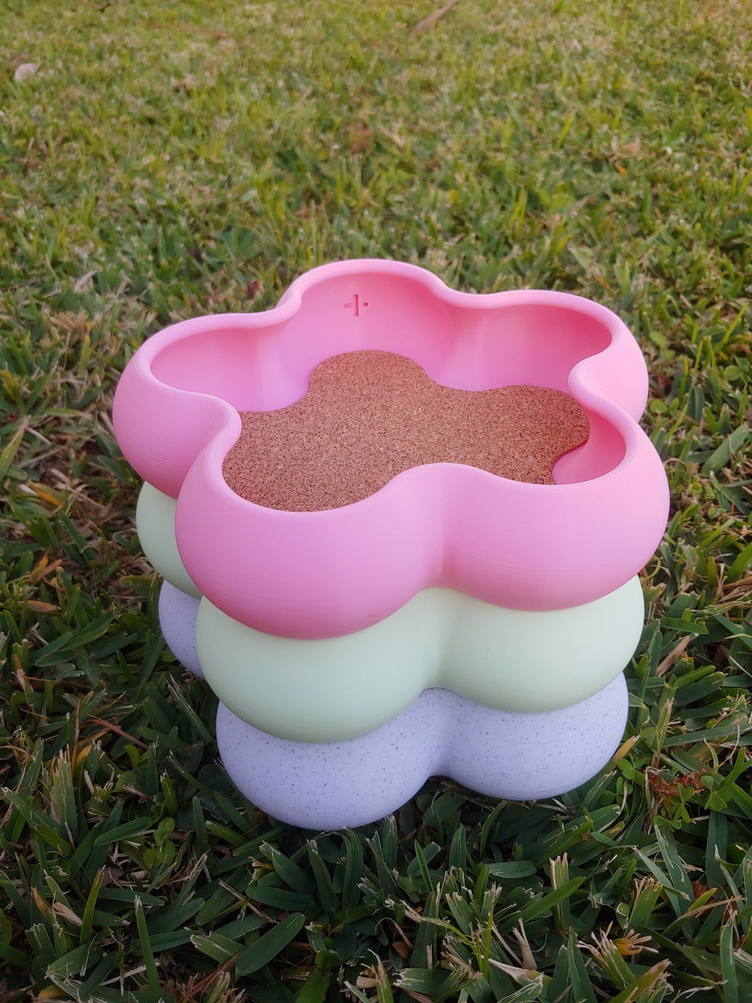 Stackable Groovy Flower Trays Set of 3 - Etsy