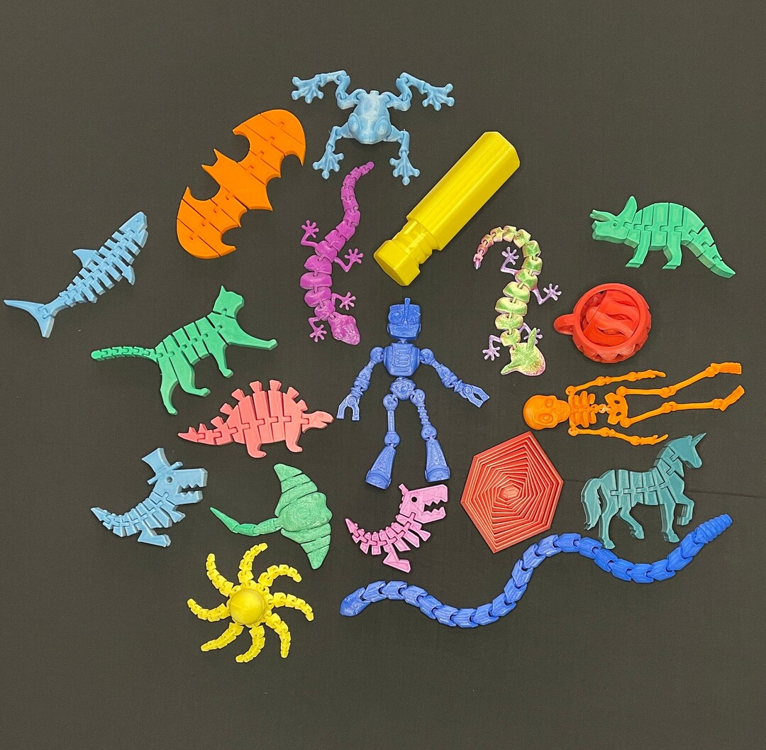 Assorted Fidgets / 3D Printed Toys / Articulated - Etsy