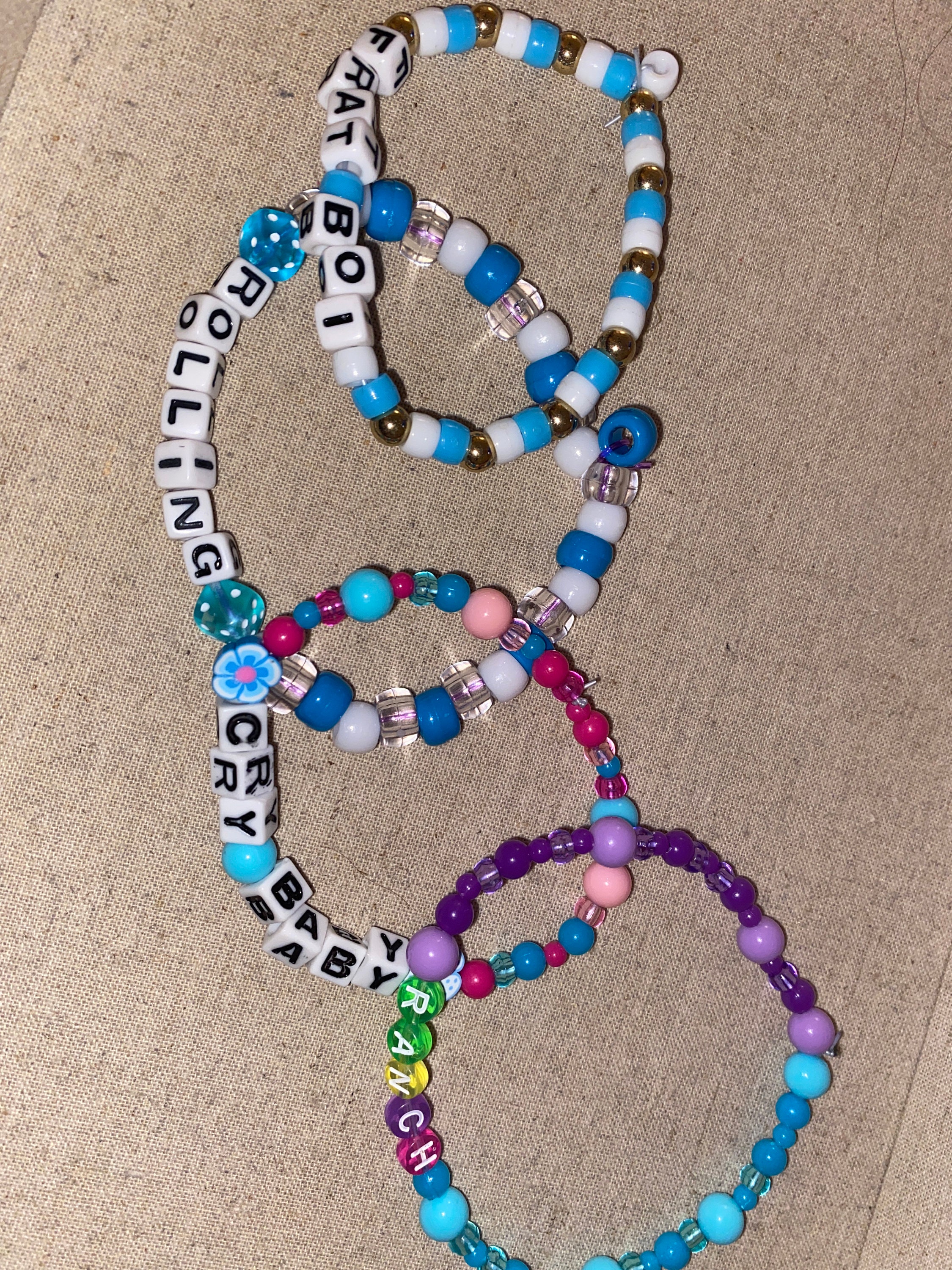 Custom Letter Kandi - Etsy