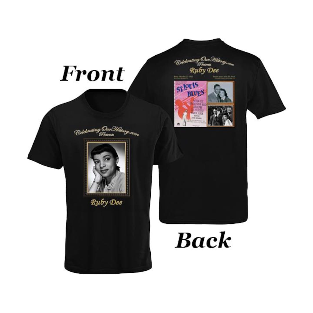 Ruby Dee | St. Louis Blues Movie | Front and Back Printed Concert Style ...