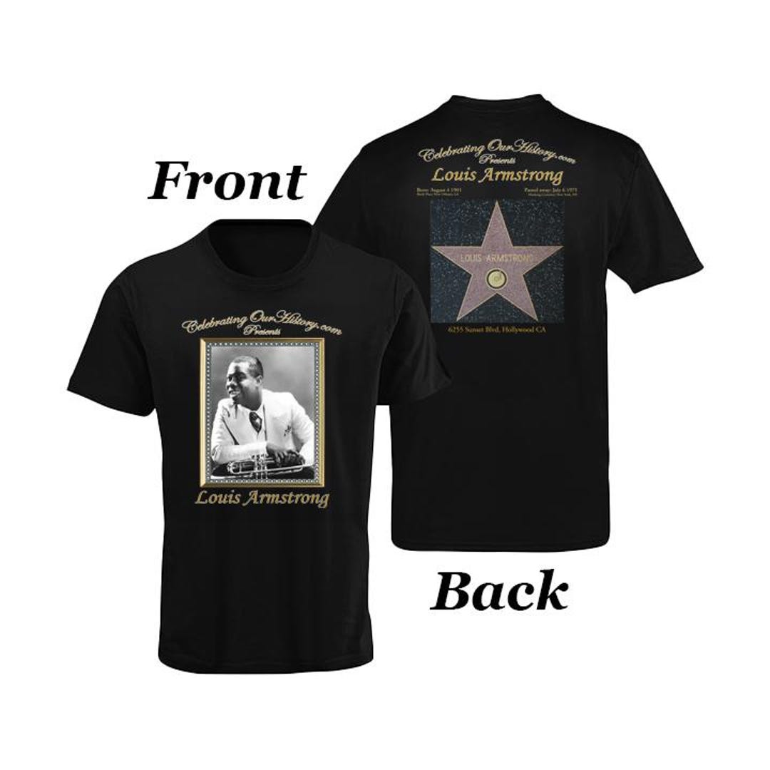Louis Armstrong - Hollywood Walk of Fame Star - Front and Back Printed ...