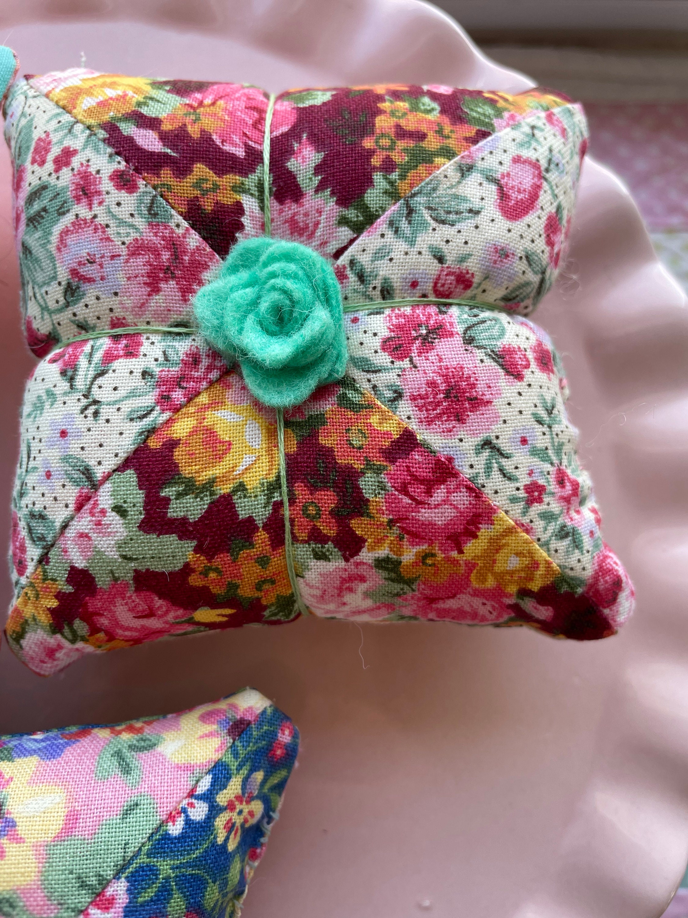 Pincushion Cotton Fabric Various Colors Square - Etsy
