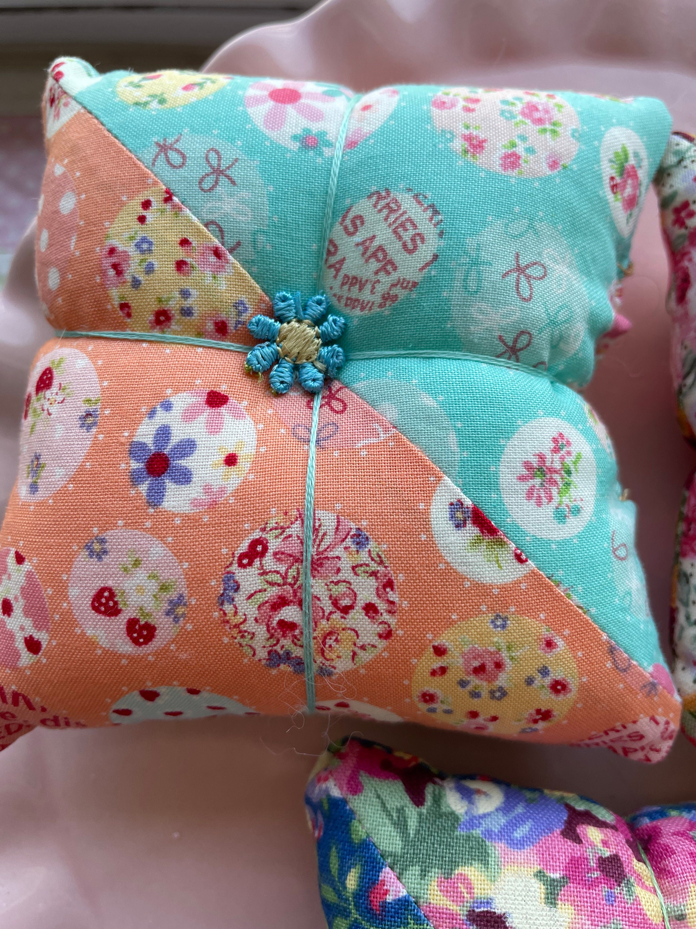 Pincushion Cotton Fabric Various Colors Square - Etsy