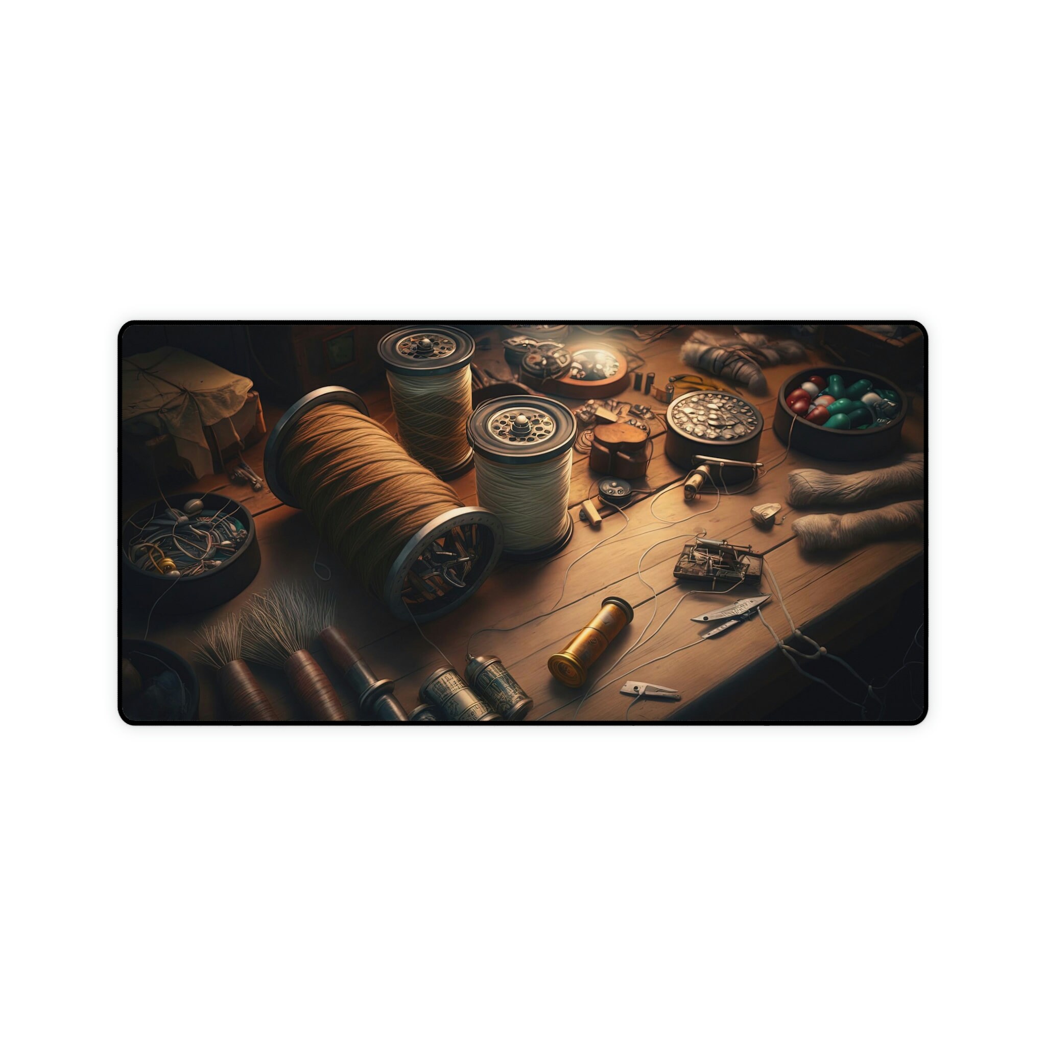 Fishing Desk Mat Fishing Long Mouse Pad Fishing Mouse Pad - Etsy