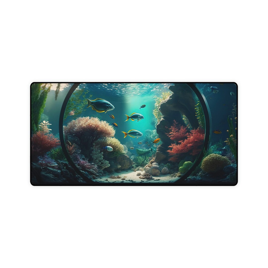 Fish Desk Mat | Fish Long Mouse Pad | Fish Mouse Pad - Etsy