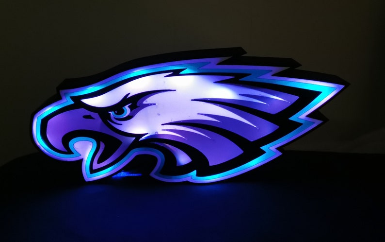 3D Printed Team Lightbox Football Fans Team Sports Lightbox Mancave ...