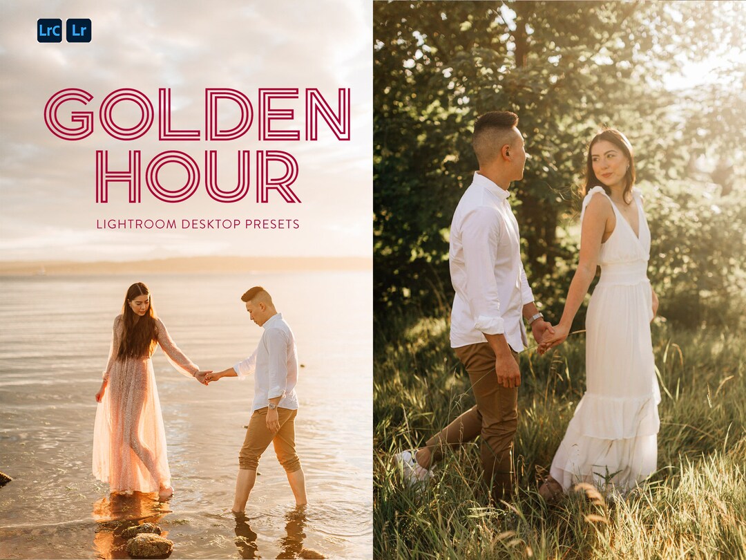 Golden Hour Lightroom Preset, Desktop Preset for RAW Files, Warm Preset ...