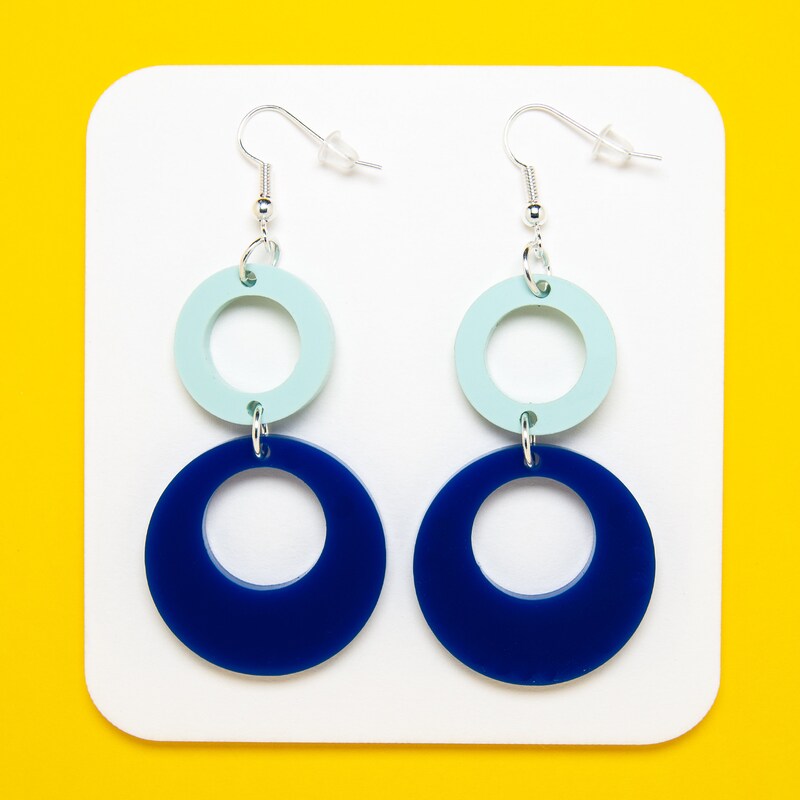 60s Mod Earrings - Etsy