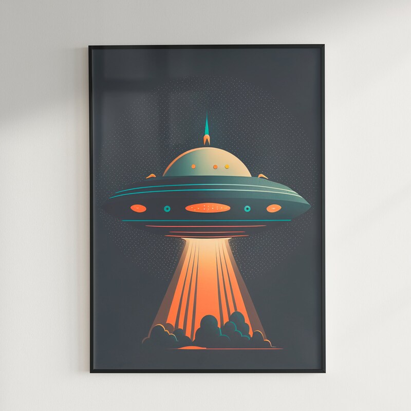 Ufo Poster - Etsy