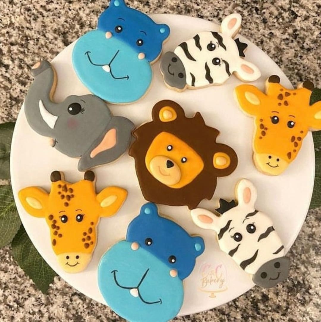 Safari Theme Cookies/ Safari Animal Decorated Cookies / Safari Animals ...