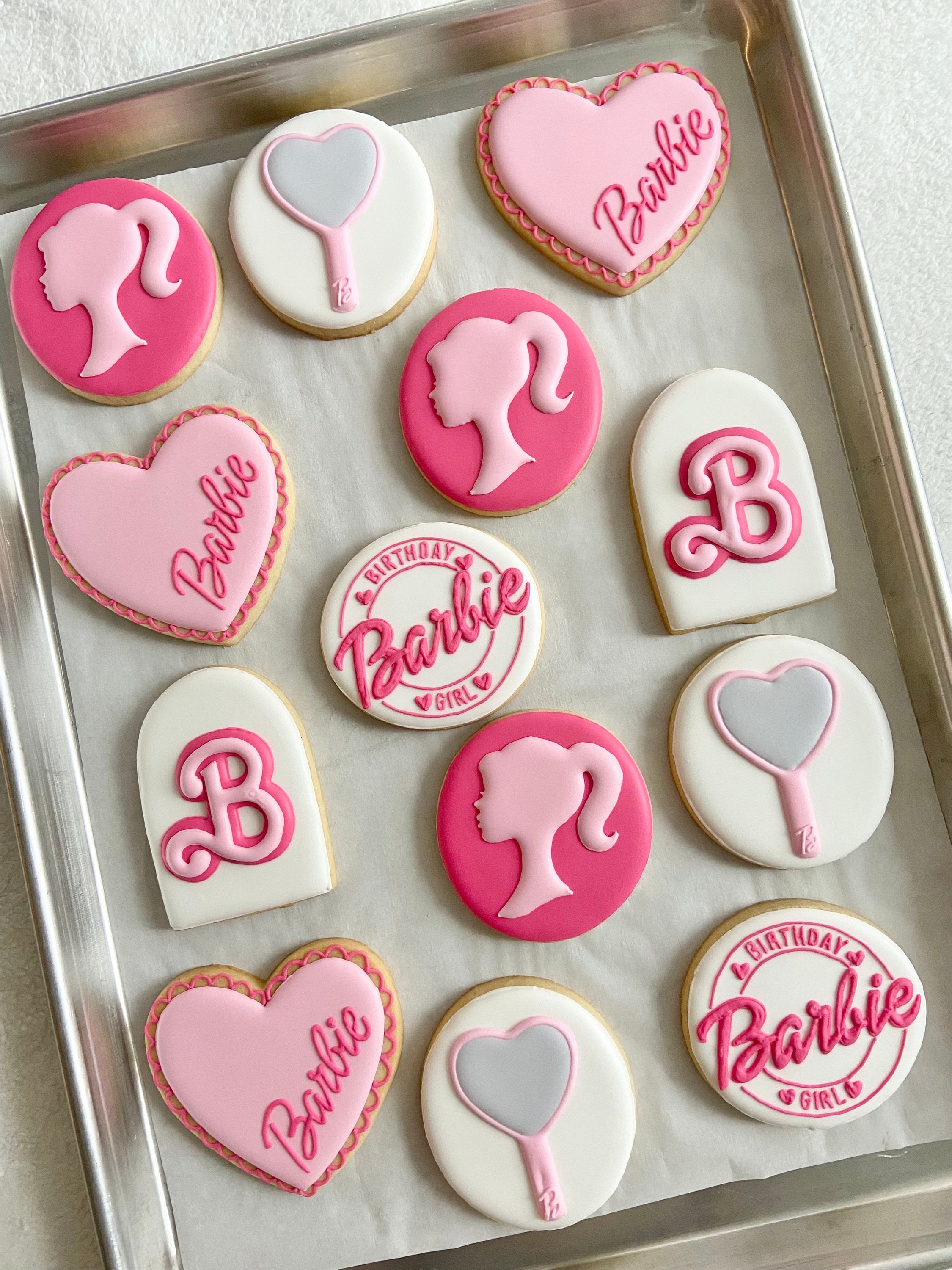 Barbie Cookies/barbie Sugar Cookies/ Barbie Girl/ Sugar Cookies - Etsy