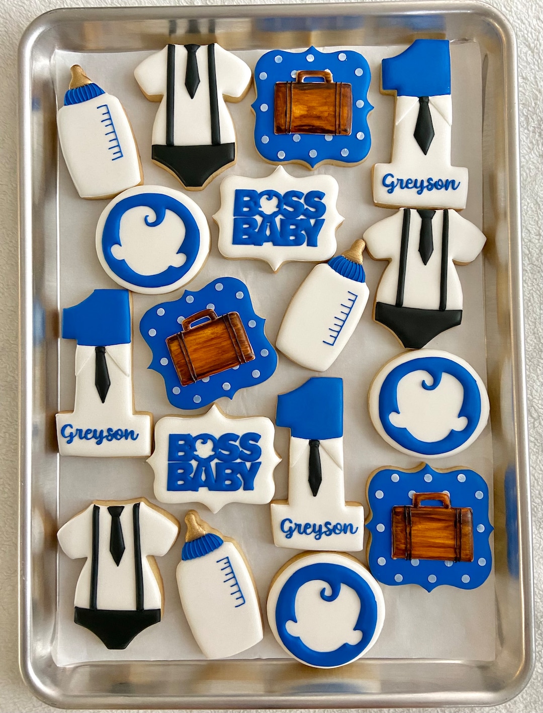Boss Baby Sugar Cookies / Boss Baby Themed Cookies - Etsy