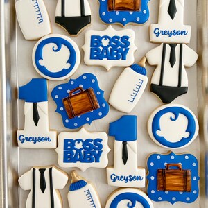 Boss Baby Sugar Cookies / Boss Baby Themed Cookies - Etsy