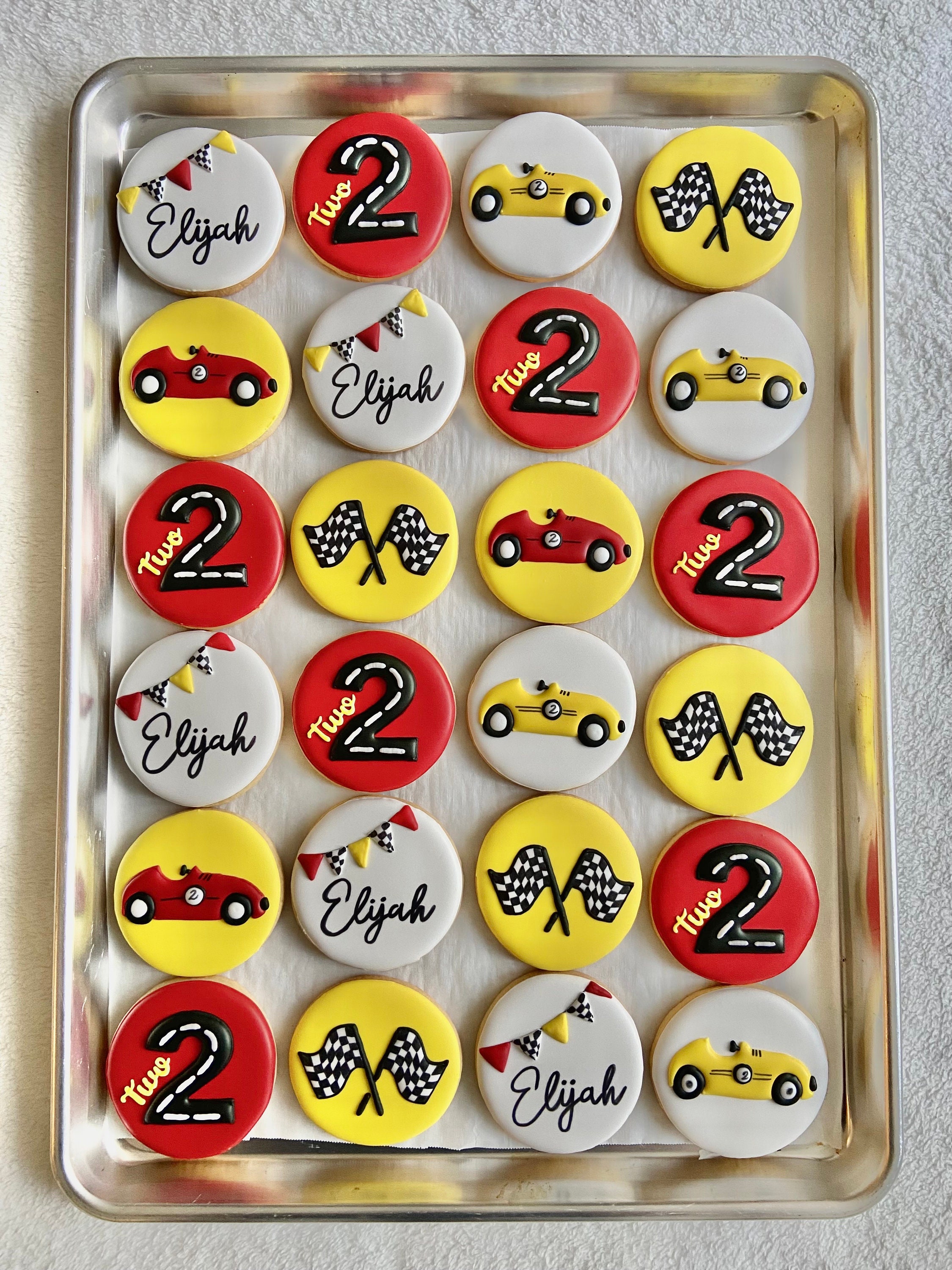 Racing Theme Cookie/car Theme Cookies/race Cars Party Favors - Etsy