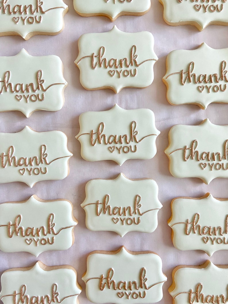 Thank You Sugar Cookies / Appreciation Cookies - Etsy