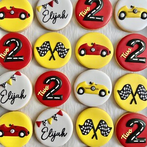 Racing Theme Cookie/car Theme Cookies/race Cars Party Favors - Etsy