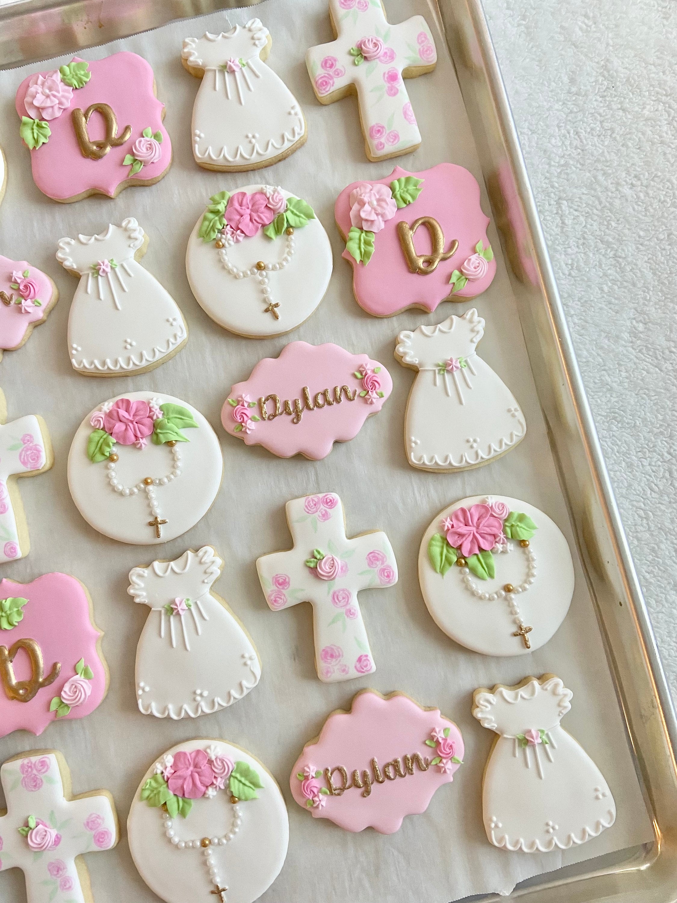 Girl Baptism Christening Cookies - Etsy