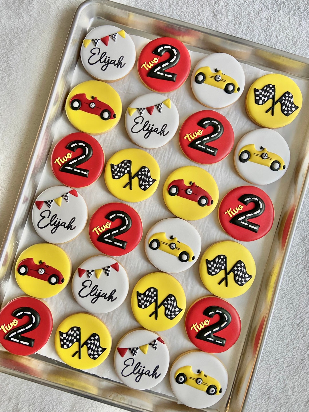 Racing Theme Cookie/car Theme Cookies/race Cars Party Favors - Etsy