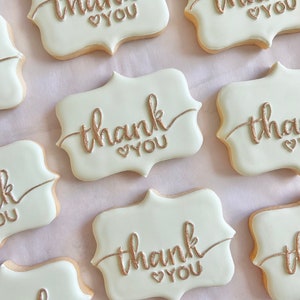 Thank You Sugar Cookies / Appreciation Cookies - Etsy