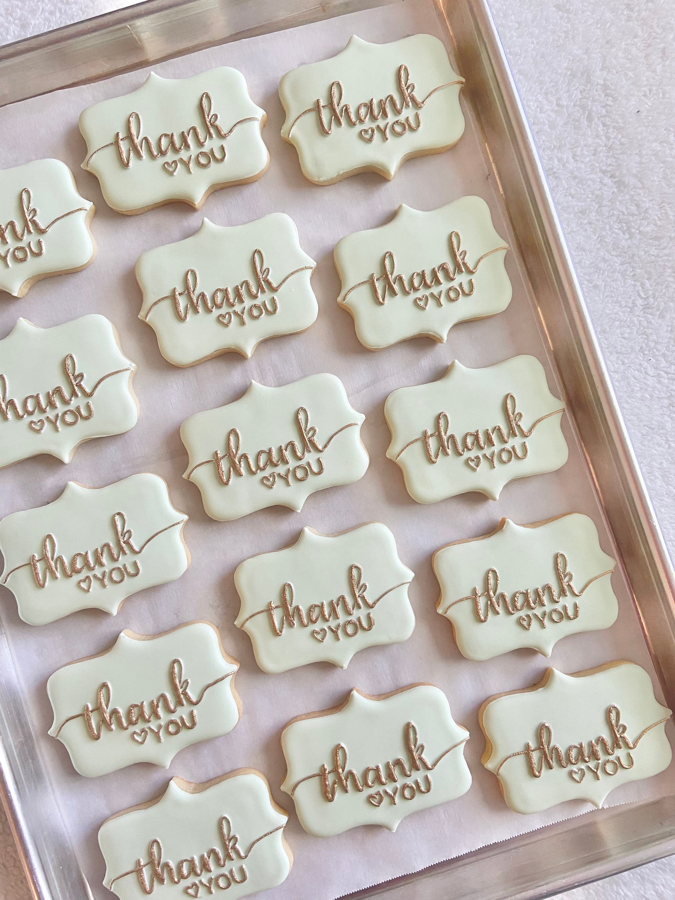 Thank You Sugar Cookies / Appreciation Cookies - Etsy