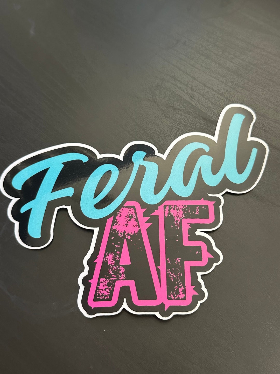 Feral AF 6"x4" Inch Vinyl Decal - Etsy