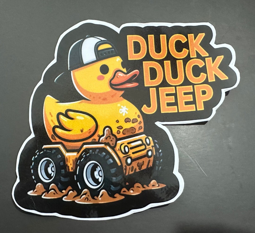 Duck Duck Jeep 5x5.25 Inch Vinyl Decal - Etsy