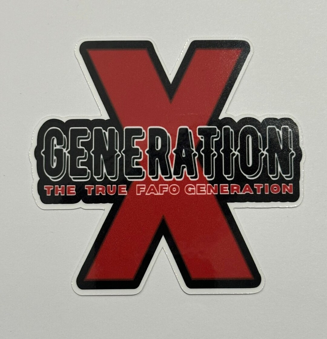 Gen X FAFO 3.3"x 3" Inch Vinyl DECAL Sticker # 102 - Etsy