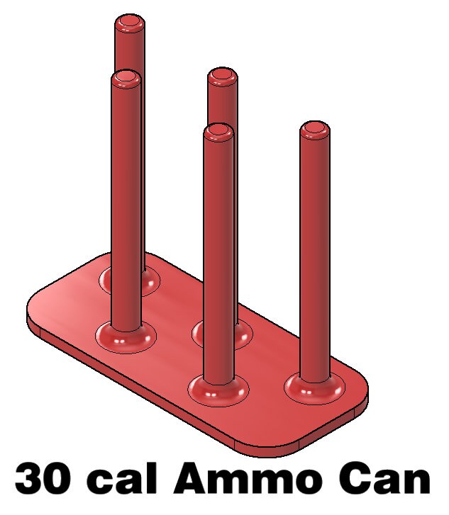 30 Cal Ammo Can Moon Clip Organizer - Etsy