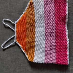 Crochet Halter Top PRIDE COLLECTION all Sizes Summer Top, Crop Top ...