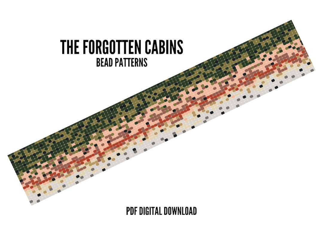 Rainbow Trout Hatband Design Bead Loom Pattern Instant Download - Etsy