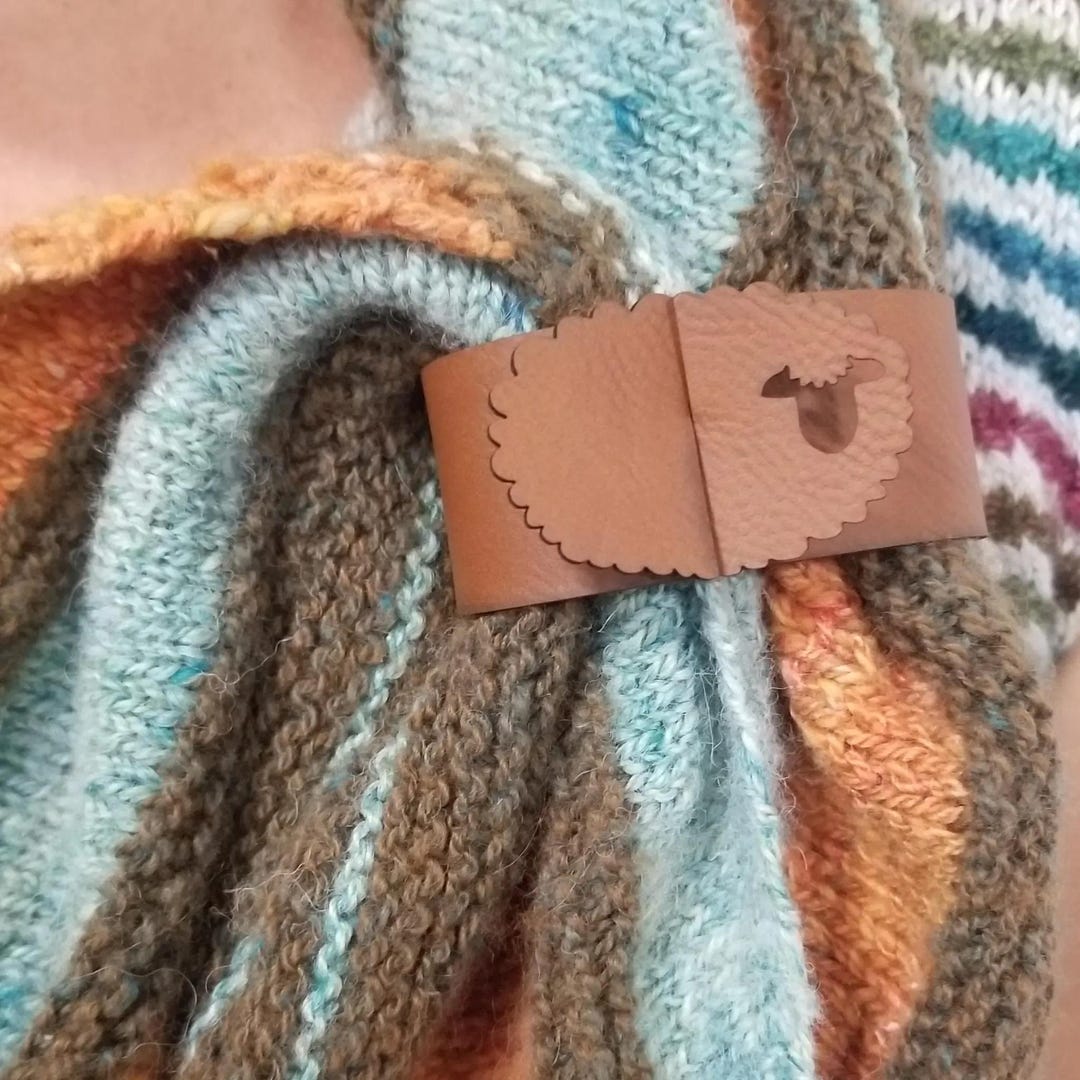 Sheep Shawl Cuff in Vegan Leather - Etsy