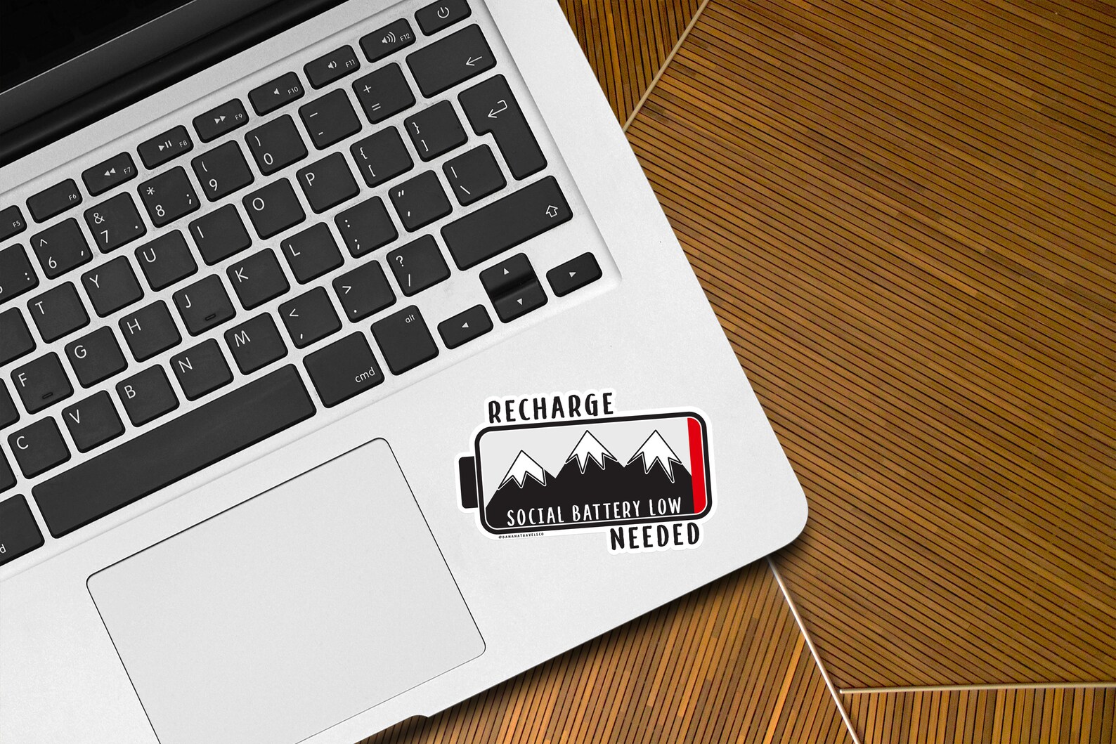 Social Battery Low Sticker, Recharge Needed | Mental Health Stickers ...