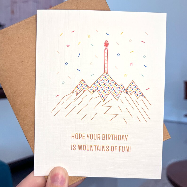 Hope Your Birthday is Mountains of Fun | Sprinkle Birthday Card ...