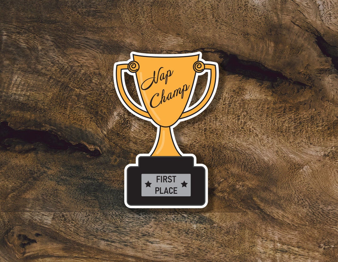 Nap Champ Sticker | Need a Nap | Nap Time | Water Bottle Sticker ...