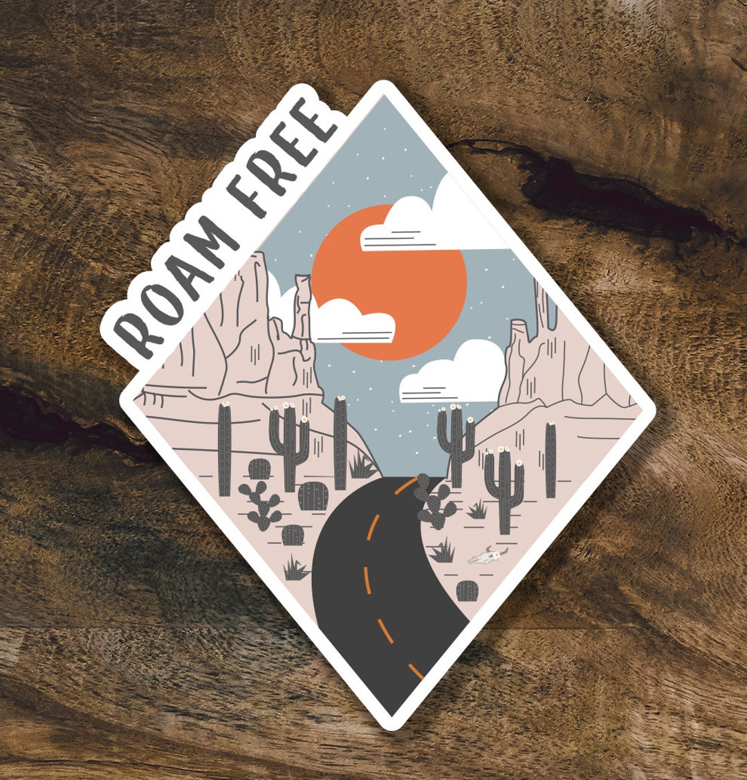 Roam Free Sticker | Hit the Road Sticker| Travel Sticker | Adventure ...