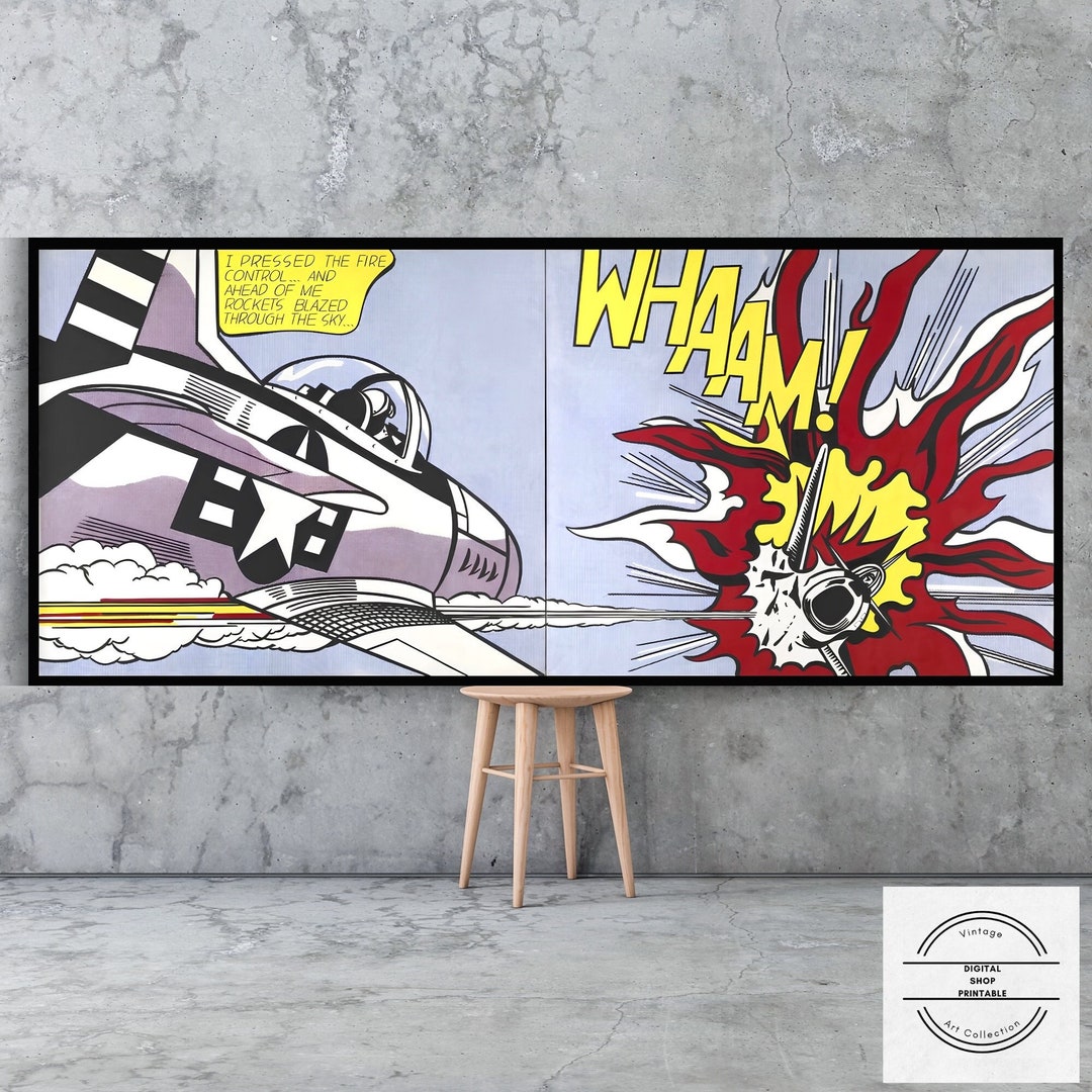 Whaam Roy Lichtenstein Digital Download Printable Wall Art Full Image ...