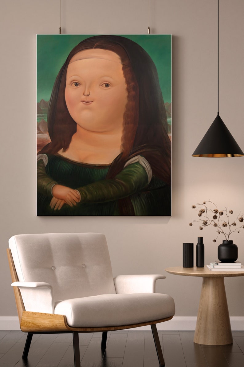 Mona Lisa Fernando Botero Digital Download Printable Wall Art - Etsy