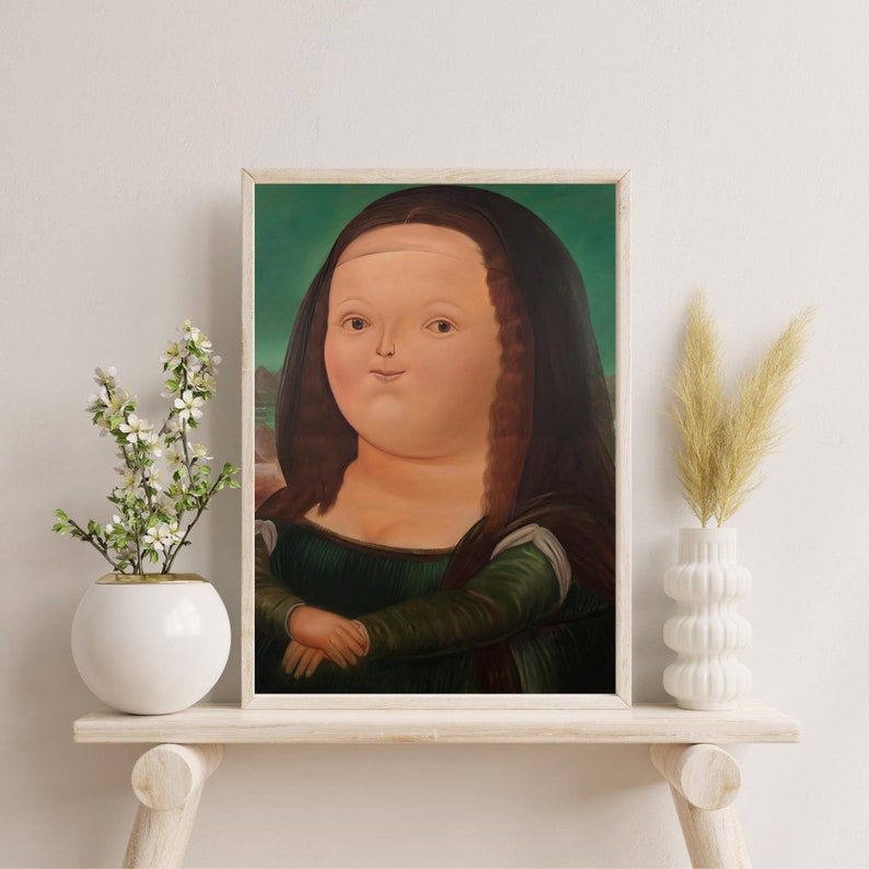 Mona Lisa Fernando Botero Digital Download Printable Wall Art - Etsy