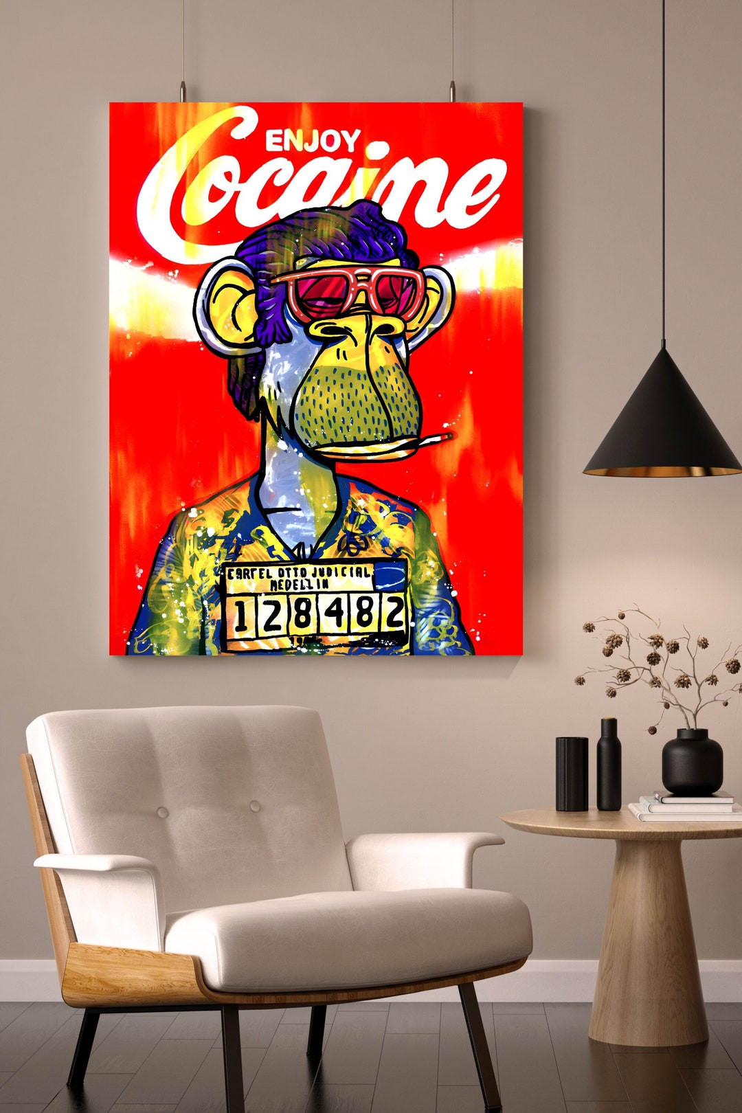 Bored Pablo Escobar BAYC Moabit Digital Download Printable Wall Art ...