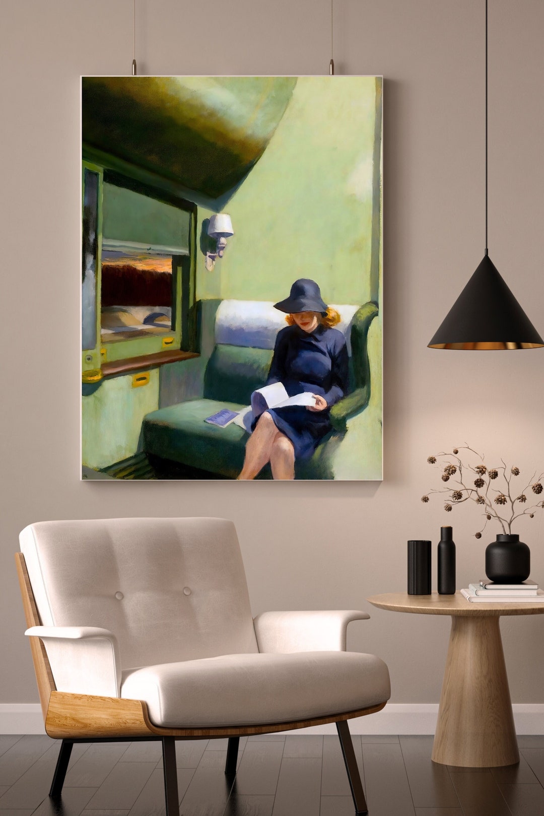 Compartment C Car 293 Edward Hopper Digital Download Printable Modern ...