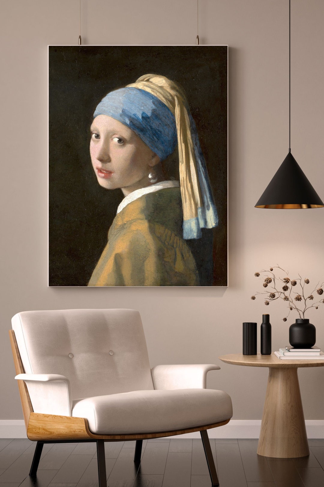 Girl With a Pearl Earring Johannes Vermeer Printable Vintage European ...